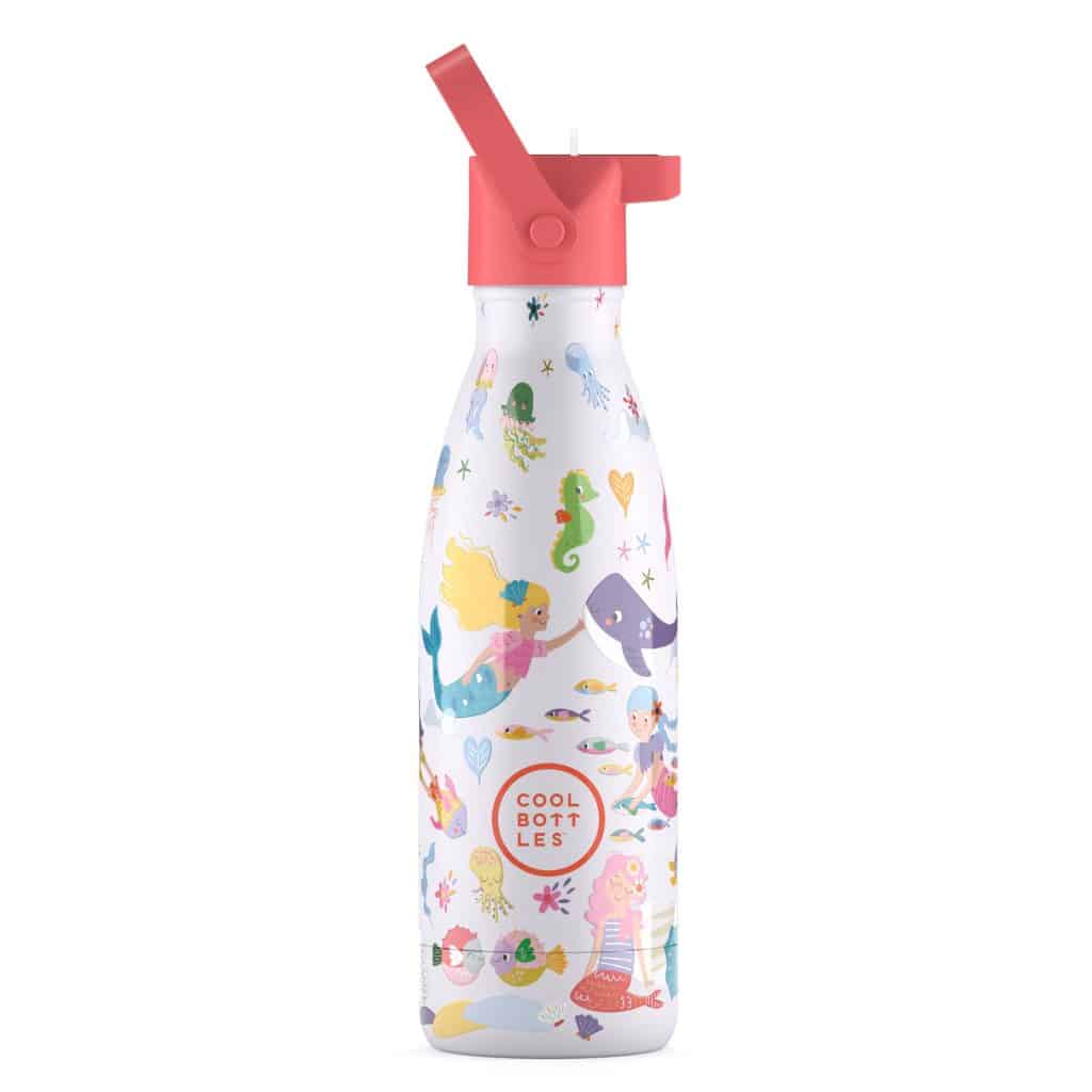 Botella térmica acero Sweet Mermaids 350ml. Cool Bottles. - MumOli Kids